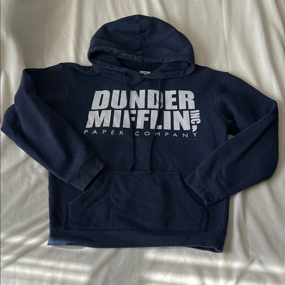 Delta Fleece | Tops | Dunder Mifflin Navy Blue Hoodie | Poshmark